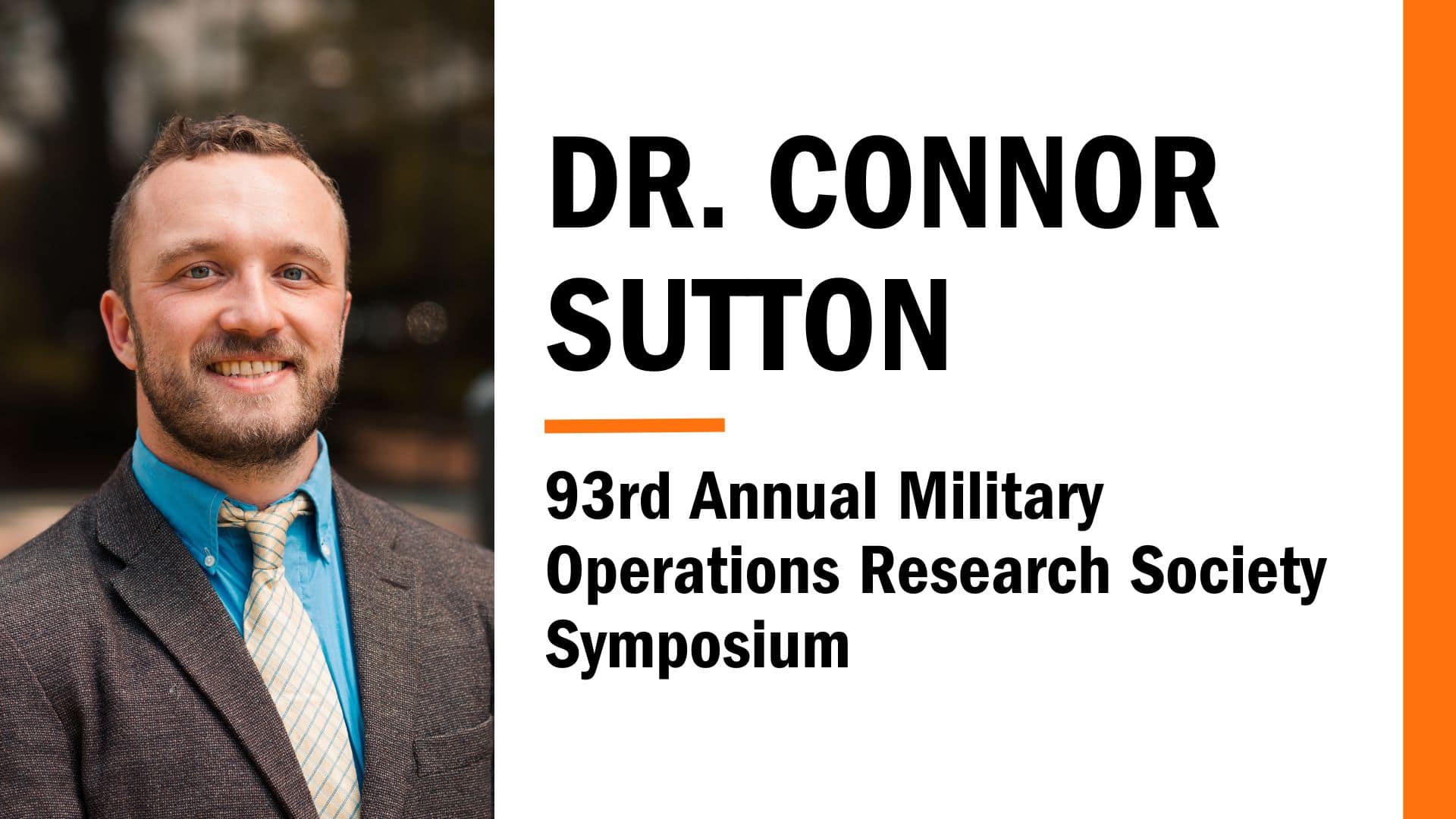 Sutton’s research presented at MORS Symposium - Anderson University