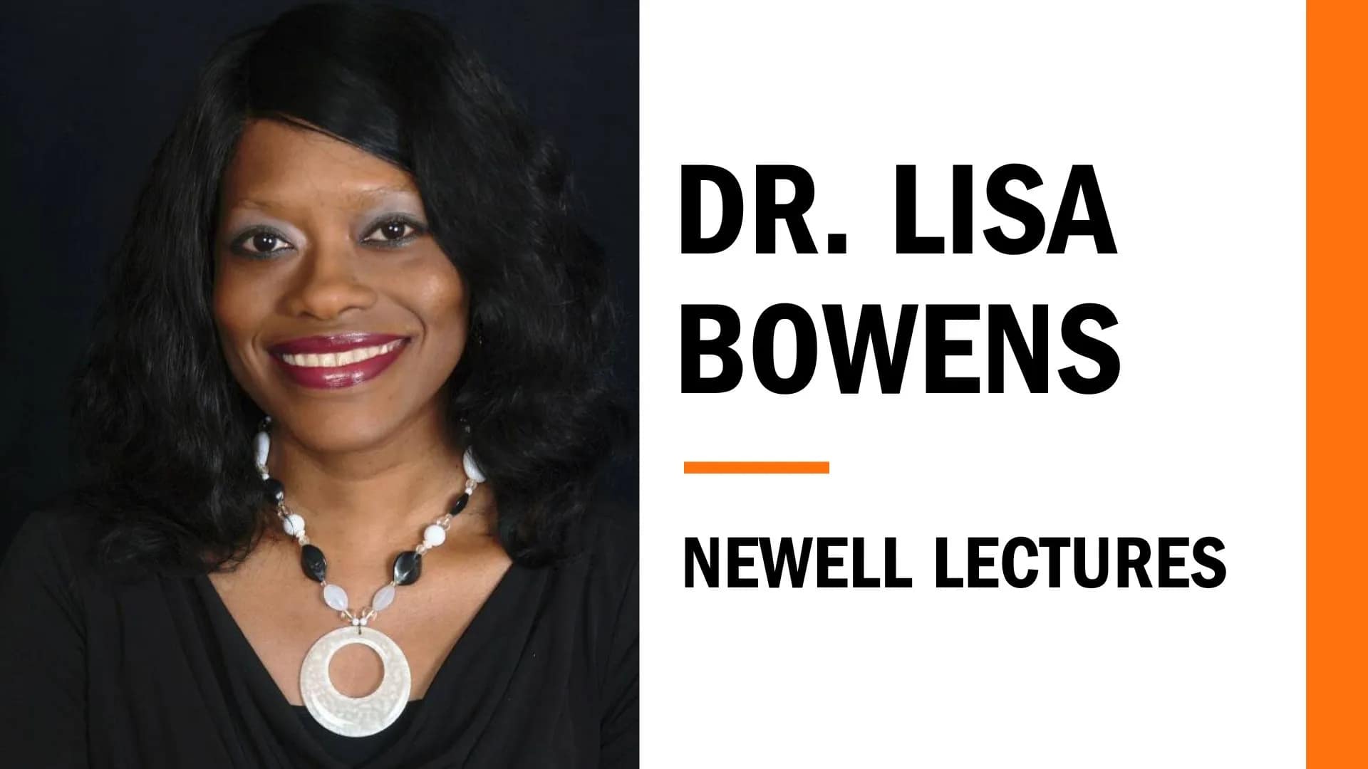 Dr. Lisa Marie Bowens to Speak at Newell Lectures Oct. 14 - Anderson ...