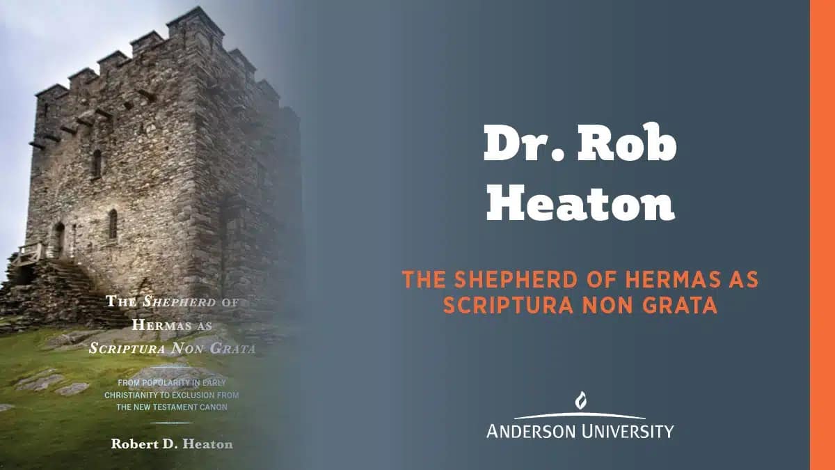 Heaton Publishes New Book on Early Christian Writing - Anderson University