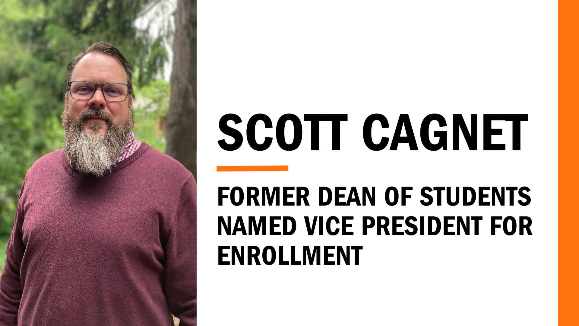 Anderson University’s Scott Cagnet named vice president for admissions and athletics - Anderson ...